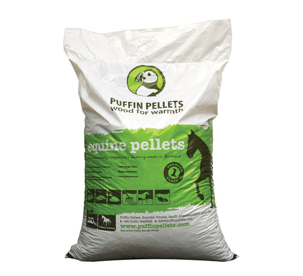 Puffin Pellets© Equine Horse Bedding Pellets - Puffin Wood Fuels